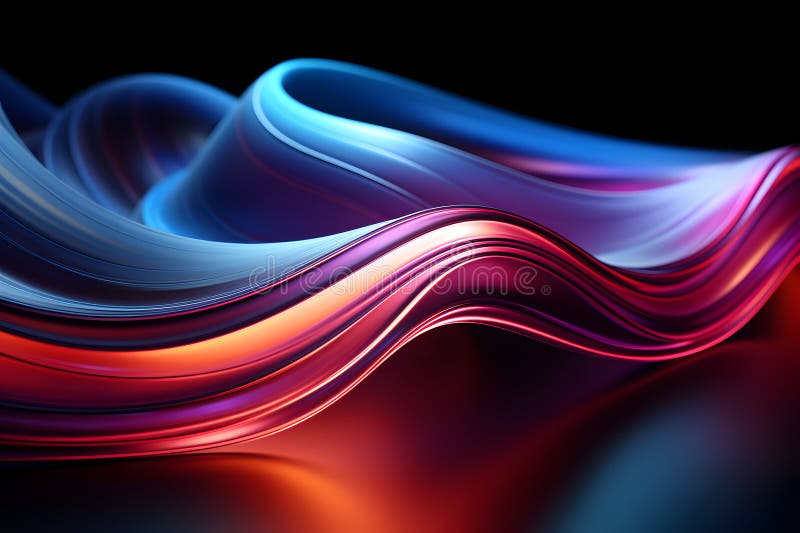 Color Spectral Abstract Waves. Abstract Background Geometric Texture ...