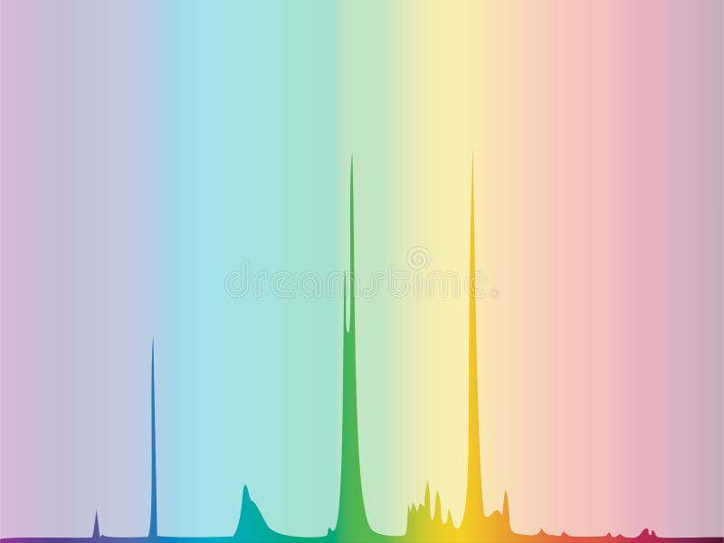 Visible Light Diagram. Color Electromagnetic Spectrum, Light Wave ...