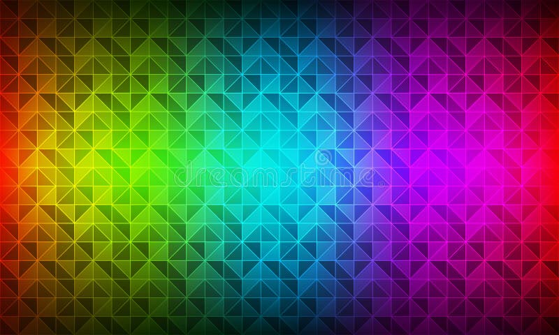 Color Spectrum Mosaic Palette, Hue and Brightness. Vector Stock Vector ...