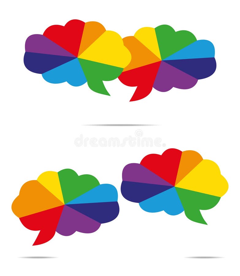 Color speech bubble stock vector. Illustration of blue - 27604145