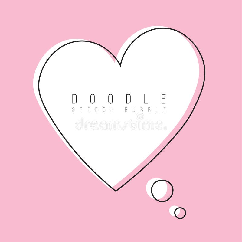 Color Speech Bubble in Drawing Style. Dialog Windows with Space for ...