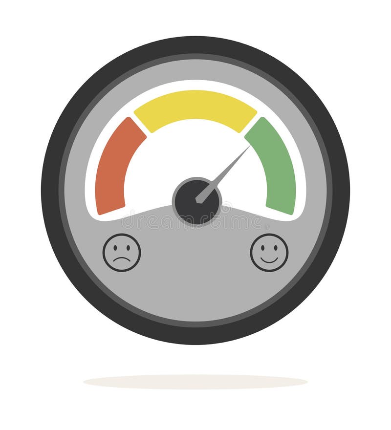 Color Speedometer. Time Icon Set. Vector Illustration Stock Vector ...