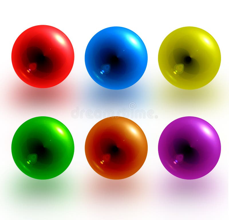 3d Sphere with Color Stripes Stock Illustration - Illustration of ...