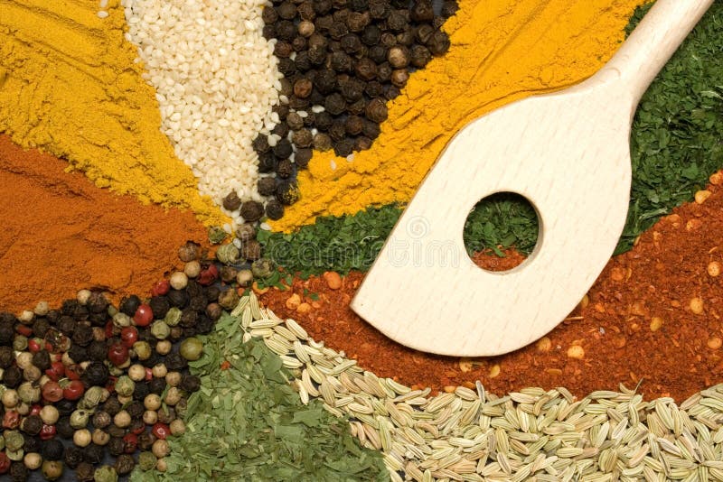 Color of spices stock image. Image of background, basil - 6506199