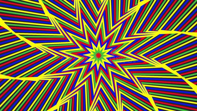 Color Spin Dodecagonal Star Simple Flat Geometric Background Loop ...