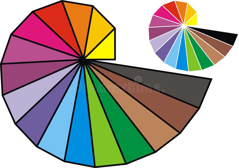 Color spiral isolated stock vector. Illustration of abstract - 52686830