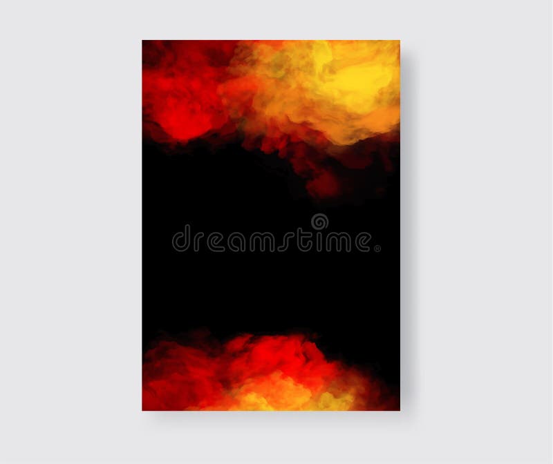 Color Splash Banner. Background of Smoke Paint. Stock Vector ...