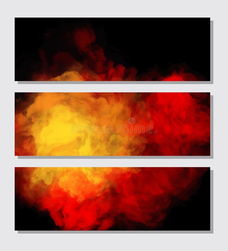 Color Splash Banner. Background of Smoke Paint. Stock Vector ...