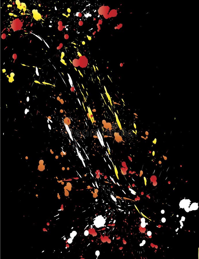 Color Splash Blob On A Black Picture. Image: 8789017