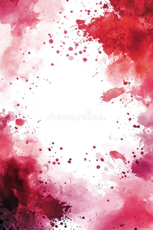 Color Splash Design with Pink Watercolor Background Stock Image - Image ...