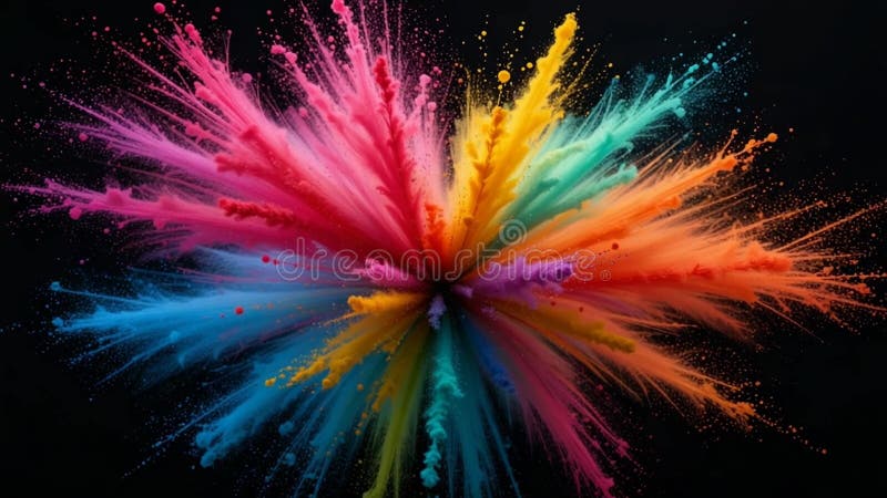 Color Splash Explosion Background for Creative and Promo Videos. Stock ...