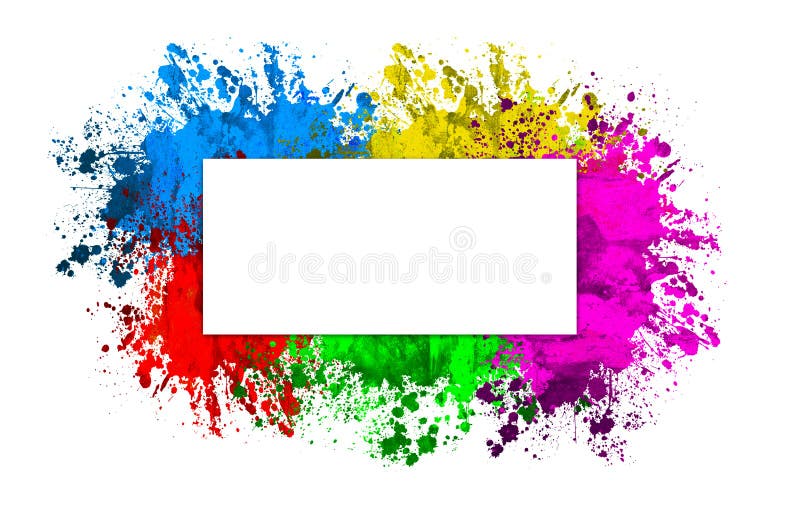 Color Splat with Blank Space Stock Illustration - Illustration of ...