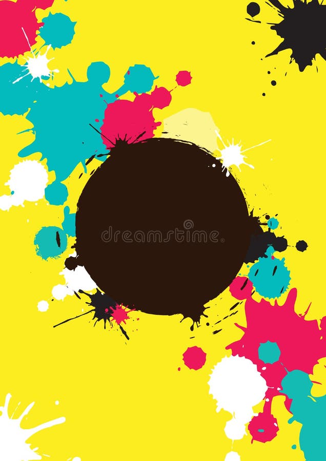 Color Splatter Background. Vector Illustration Decorative Design Stock ...