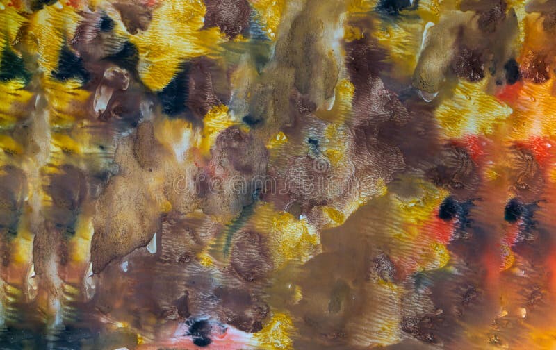 Color Spots Splashes of Watercolor on a Paper Sheet Stock Image - Image ...