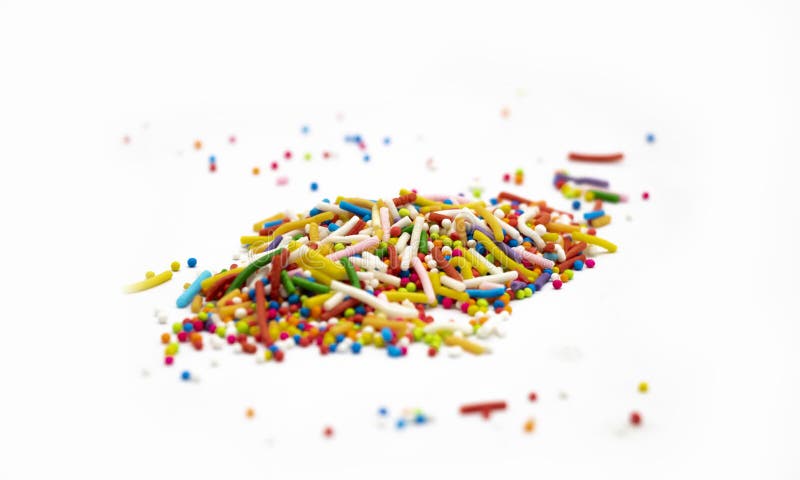 Color of Sprinkle in White Background Stock Photo - Image of white ...