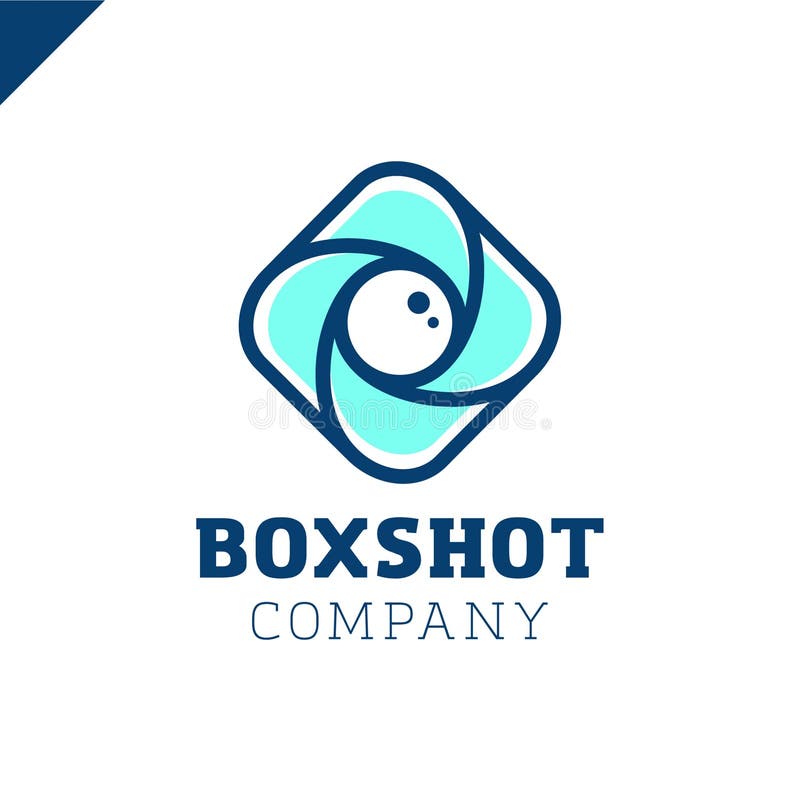 Color Square Camera Shutter Mark. Box Photo Camera Logotype Stock ...