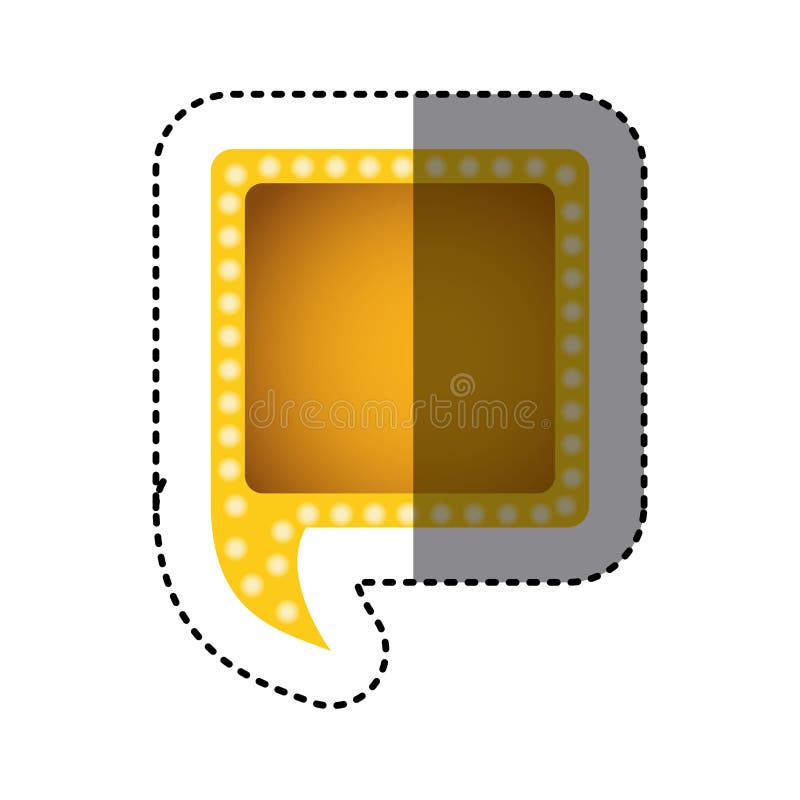 Color square chat bubble stock illustration. Illustration of balloon ...