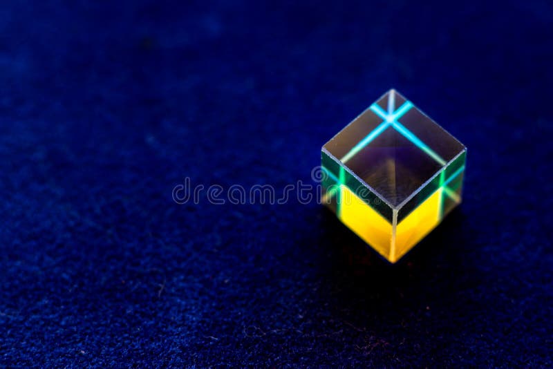 Color Square Crystal with Rainbow Stock Image - Image of diamond, white ...