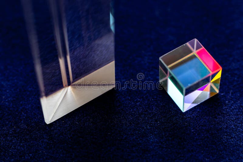 Color Square Crystal with Rainbow Stock Photo - Image of jewelery ...