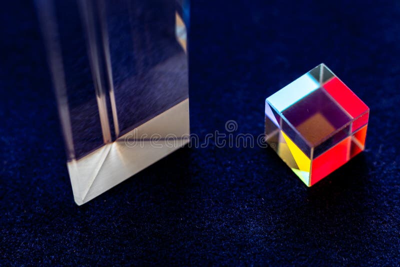 Color Square Crystal with Rainbow Stock Photo - Image of jewel, metal ...