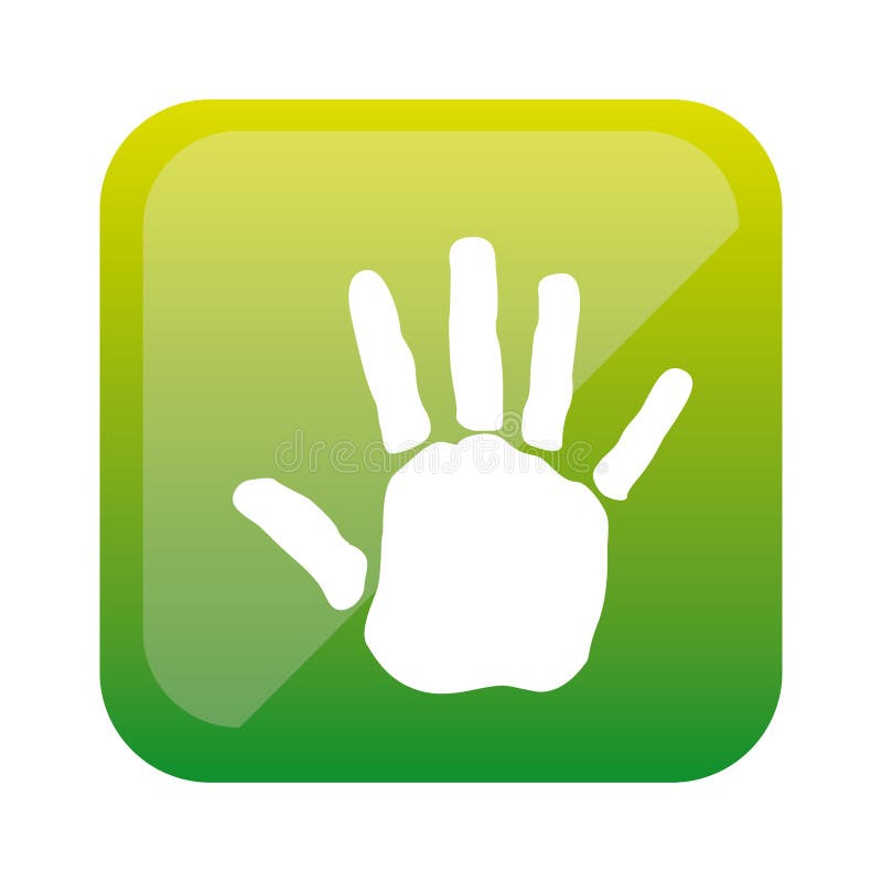 Handprint Icon Vector. Hand Illustration Sign. Hand Print Symbol or ...