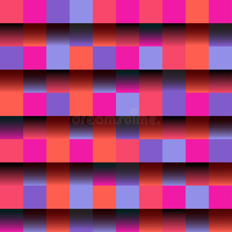 Color Square Pattern Vector Pink Stock Vector - Illustration of drawing ...