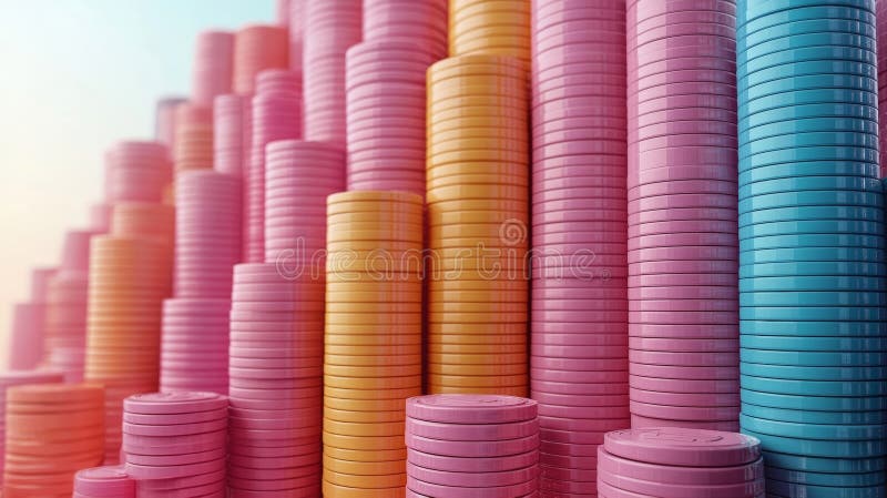 Color Stack stock illustration. Illustration of geometric - 336872993