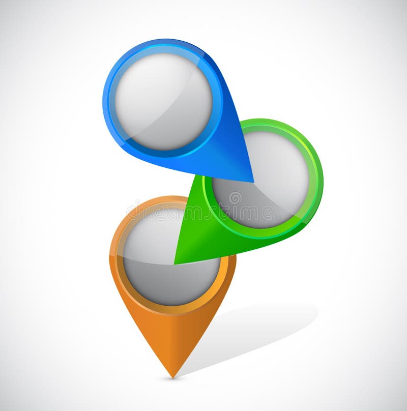 Color Stack Pointers Illustration Design Stock Illustration ...