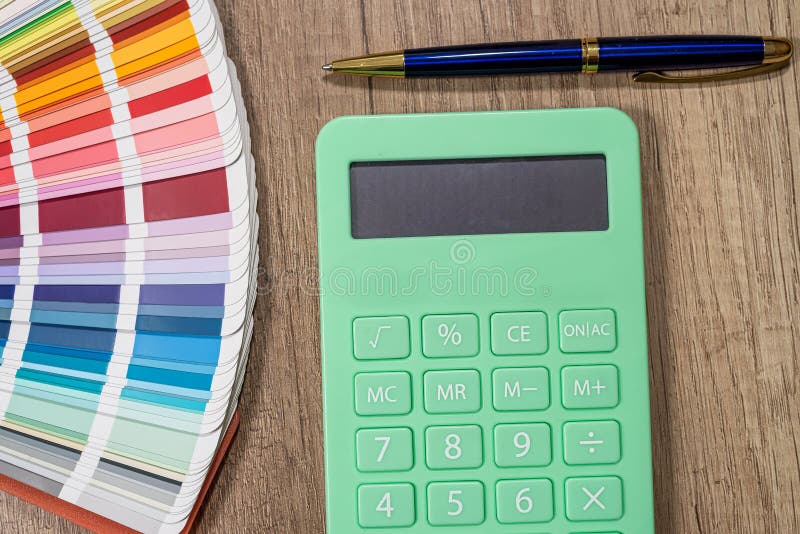 Color Stack of Test Samples for Paint or Fabric in Rainbow Spectrum ...