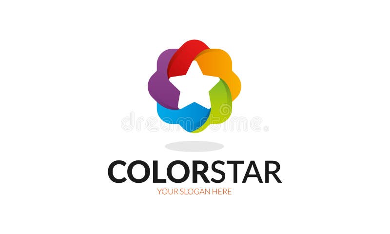 Color Star Logo stock vector. Illustration of team, color - 93068984