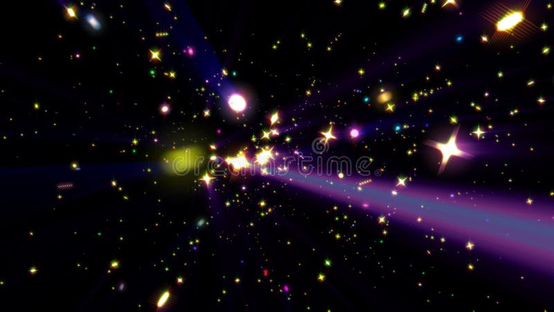 Color Stars in Space, Background Stock Illustration - Illustration of ...
