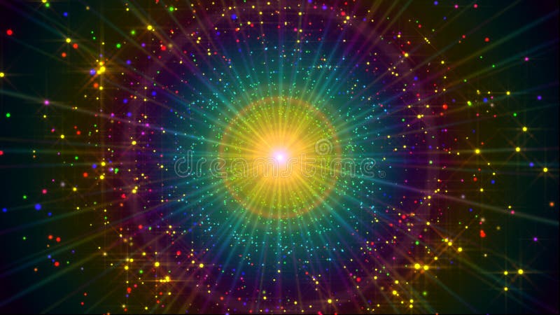 Color Stars in Space, Background Stock Illustration - Illustration of ...