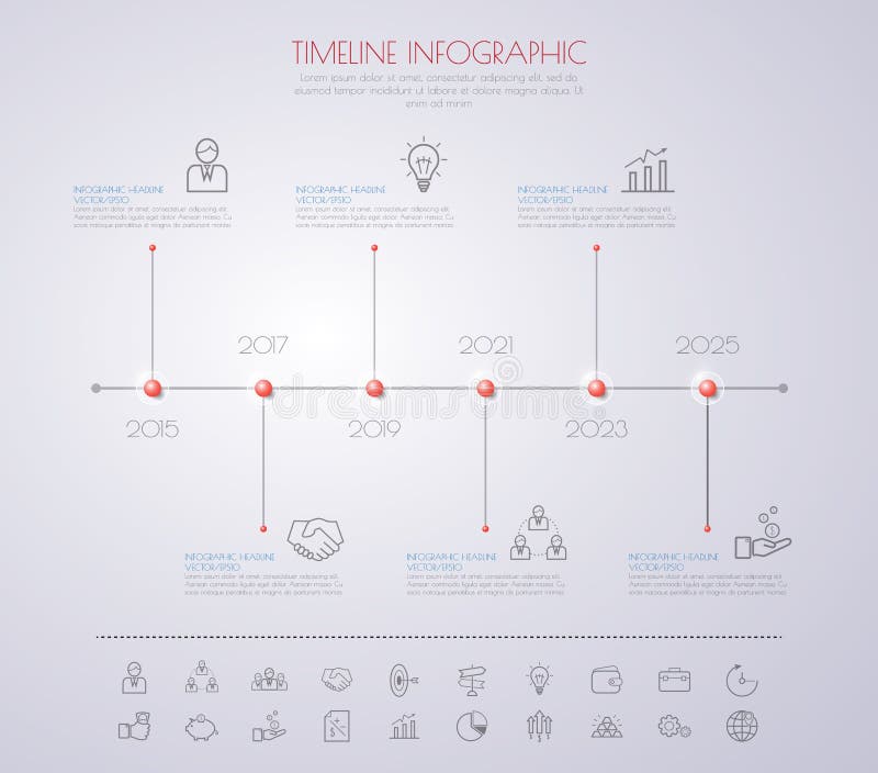 Color Step Design with Colour Icon Timeline Template/graphic or Stock ...