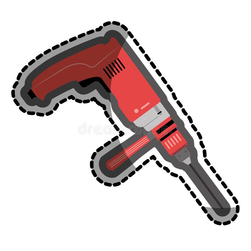 Color Sticker with Paint Roller Stock Vector - Illustration of roller ...