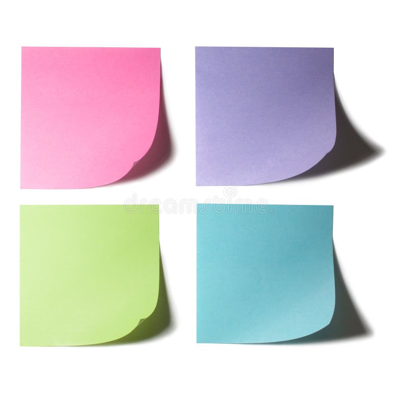 Color Sticky Papers Note stock photo. Image of information - 22160652