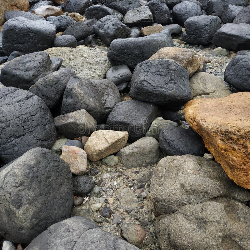 Color Stone in Beach Java Kebumen Indonesian Stock Image - Image of ...