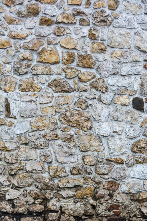 Color Stone Wall, Old Stone Wall. Stock Image - Image of rough, cement ...