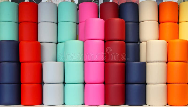 Color stools stock photo. Image of colorful, stacck, bunch - 23137332