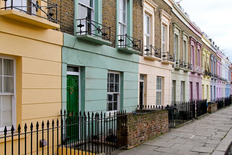 Color street stock photo. Image of street, color, houses - 19830118