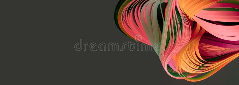 Color Strip Wave Paper. Abstract Texture Black Long Horizontal ...