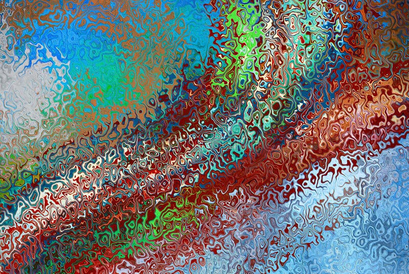 Color Striped Texture from Abstract Distortion in the Illustration ...