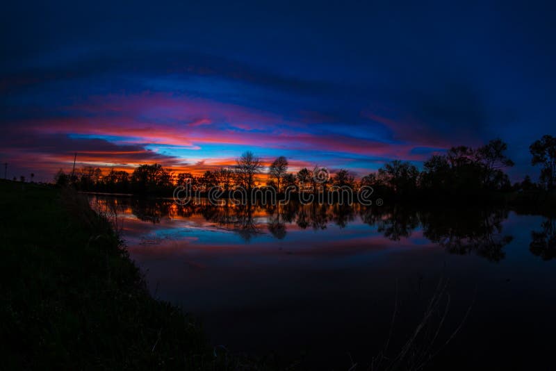 Color stock photo. Image of delta, mississippi, sunset - 60571938