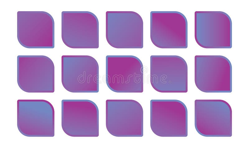 Purple Violet Color Gradient Set Color Combination Set, Color Swatches ...