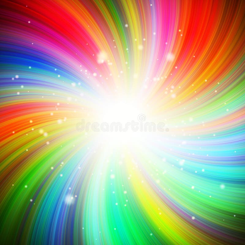 Rainbow swirl stock vector. Illustration of blue, coloured - 6370770