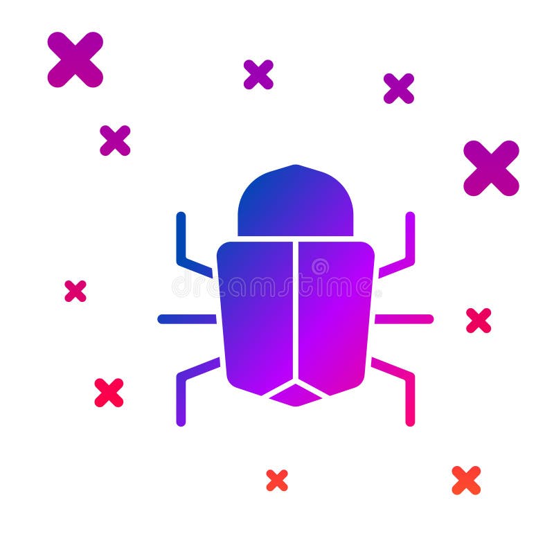 Color System Bug Concept Icon Isolated On White Background Code Bug