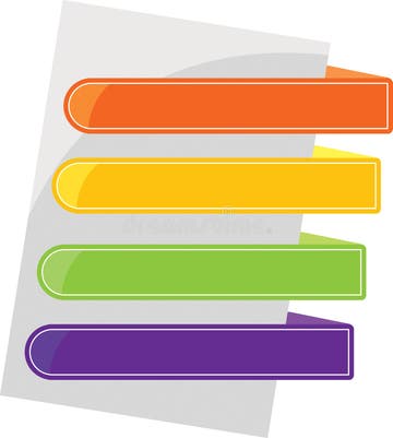 Color tabs stock vector. Illustration of shape, badge - 20870181