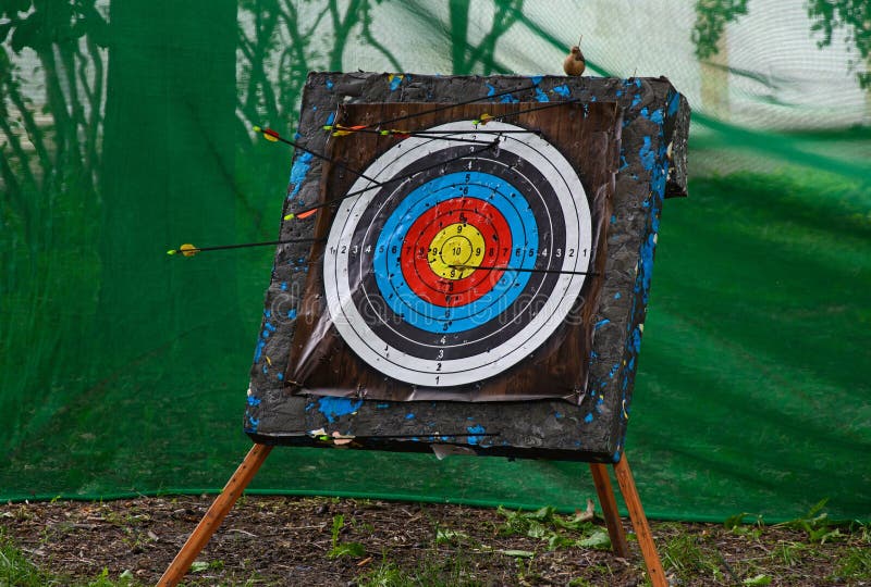Color archery arrow stock image. Image of outdoors, leisure - 50382773