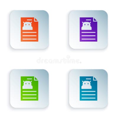 Color Technical Specification Icon Isolated on White Background ...