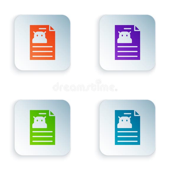 Color Technical Specification Icon Isolated on White Background ...