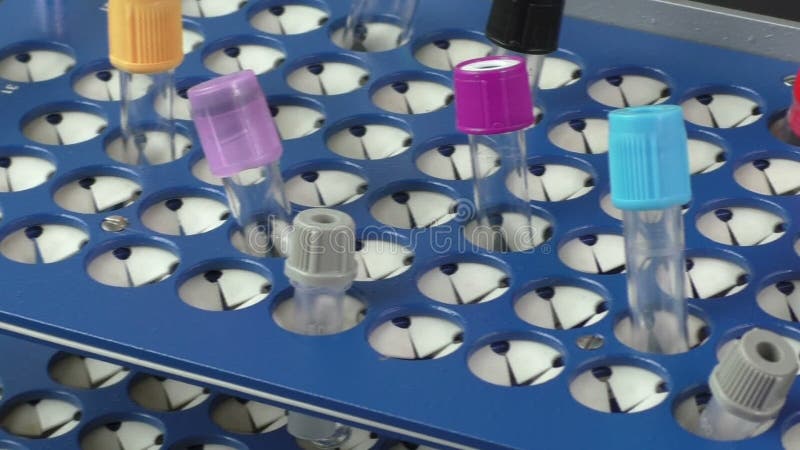 Blood Tubes Rotate in a Centrifuge. Blood Test. Stock Footage - Video ...